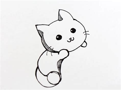 Кошки милые рисунки карандашом для срисовки