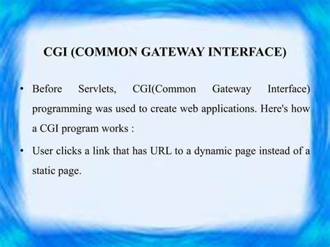 Java Servlets And Cgi Pptx
