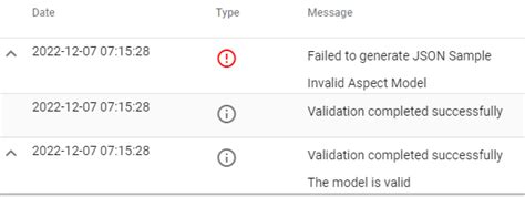 BUG JSON Schema Generation Fails When Aspect Model Includes References To Other Aspects