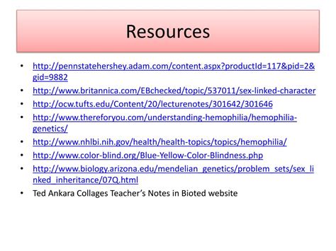 ppt sex linked inheritance powerpoint presentation free download