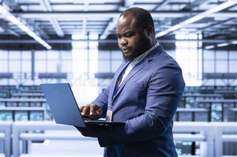 Software Developer In Data Center Monitoring System Performance Stock