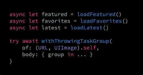 using swift s concurrency system to run multiple tasks in parallel