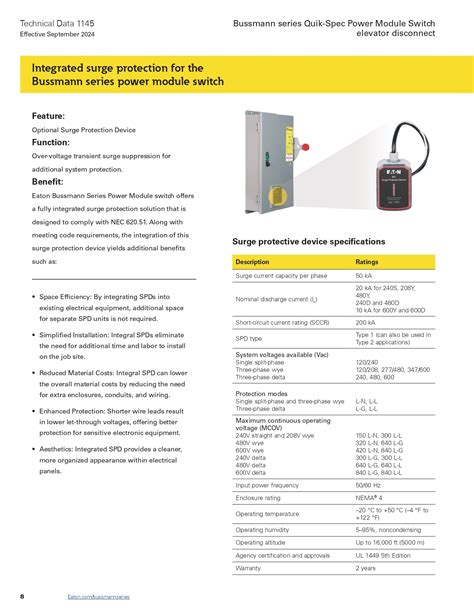 Bussmann Series Power Module Switches • Ghitech