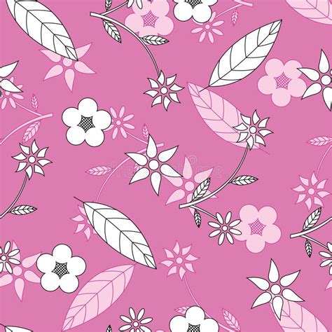 Floral Seamless Pattern Vector Background Stock Illustration