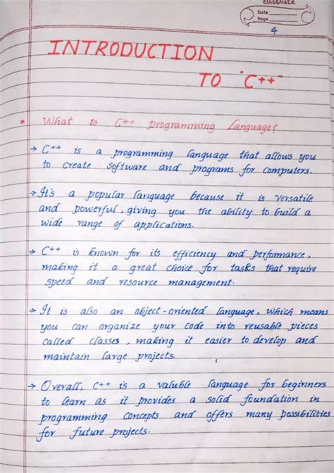 C Short Handwritten Notes Codewithcurious