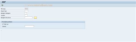 Fmbsbo Gen Sap Tcode Generate Budget Objects From Budget