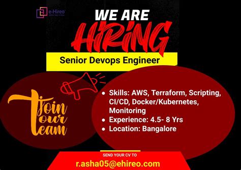 Asha Ramesh On Linkedin Hiring Ehireo Devopsengineer
