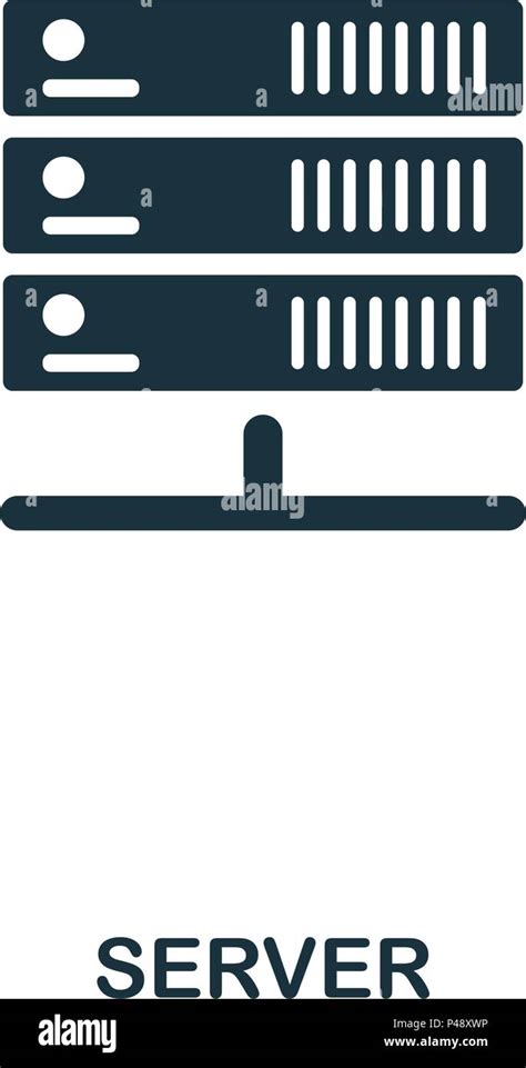 Server Icon Line Style Icon Design Ui Illustration Of Server Icon Pictogram Isolated On