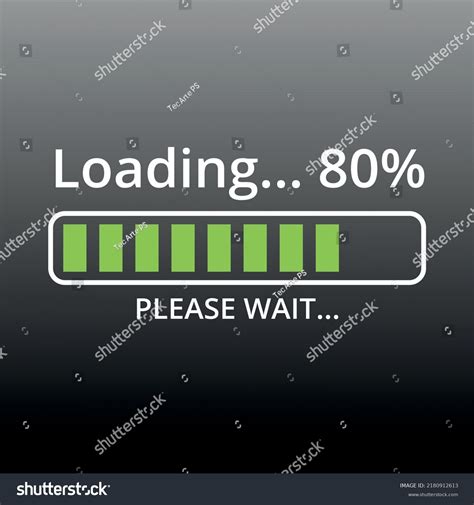 Vector Loading Progress Bar Loading Icon เวกเตอร์สต็อก ปลอดค่า