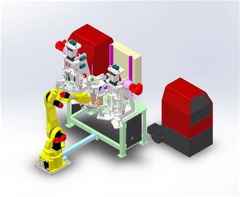 机器人自动焊接机3d模型下载三维模型step模型 制造云 产品模型