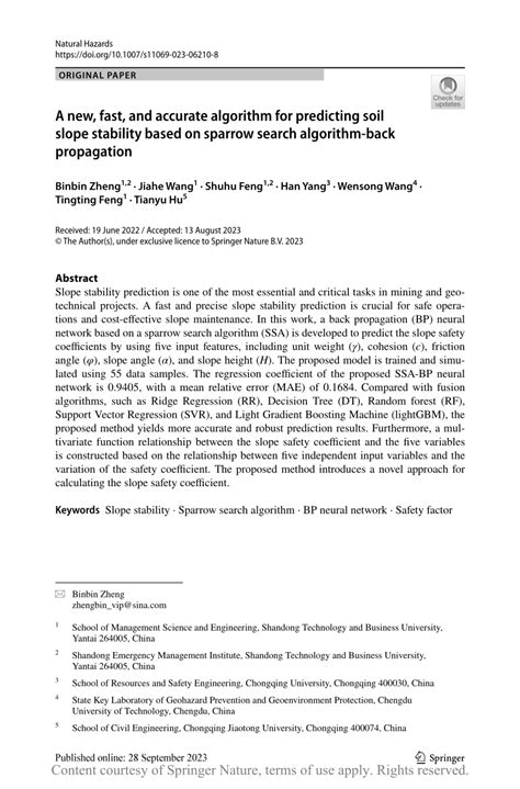 A New Fast And Accurate Algorithm For Predicting Soil Slope Stability