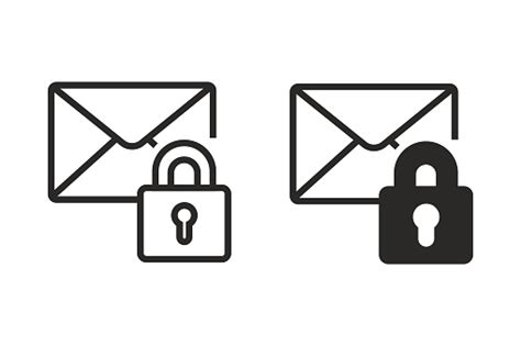 Mail Message Lock Password Icon Stock Illustration Download Image Now Business Circle