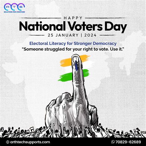 Arthtechsupportspvtltd Arthtechsupports Nationalvotersday January2024 Arthtech Supports