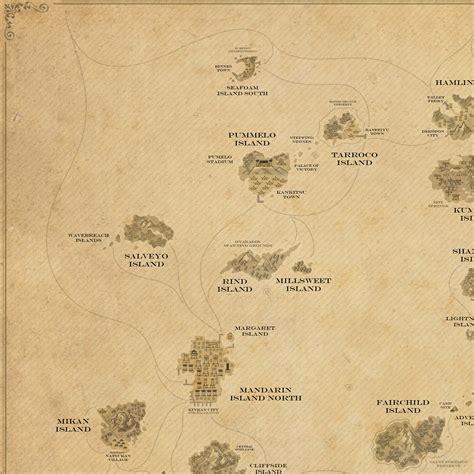 Joshua Dunlop The Orange And Sevii Islands Archipelago Map