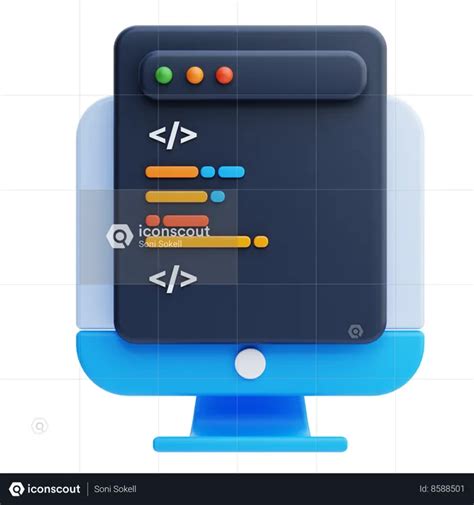 Coding 3d Icon Free Download Design And Development 3d Icons Iconscout
