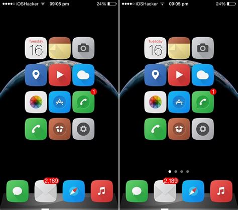 Shy Page Dots Tweak Only Shows Homescreens Dots When You Scroll Ios