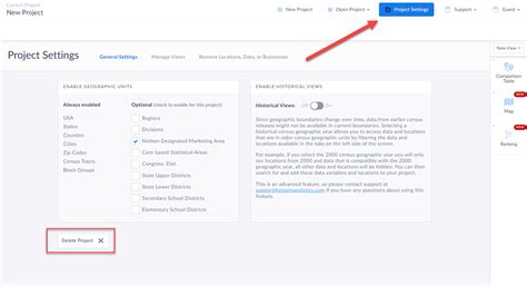 How Do I Delete A Project Simplymap Help Center