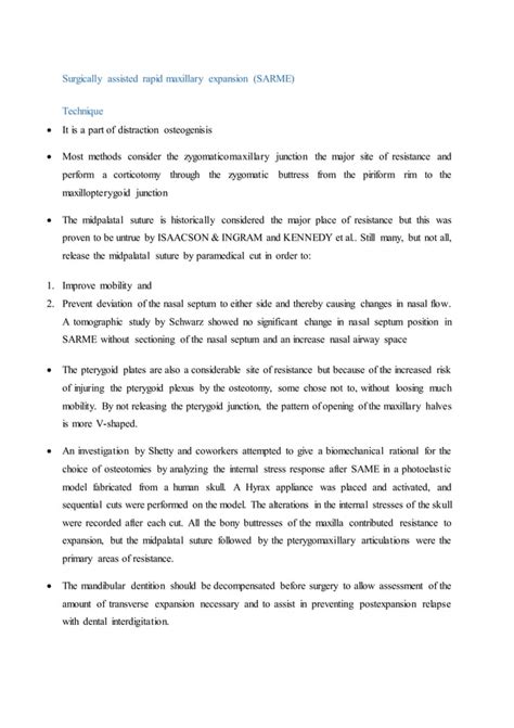 Surgically Assisted Rapid Maxillary Expansion For Orthodontists By Almuzian Docx