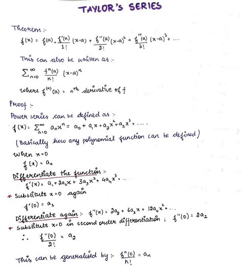 Derivation Of Series Expansions Used In Limits And Continuity