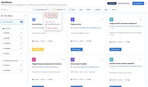 Managing Workflows In Harness Idp Harness Developer Hub
