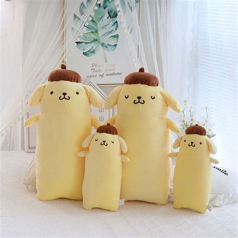 2 Sizes Stuffed Toy Yellow Pom Pom Purin Long Leg Pillow Cushion
