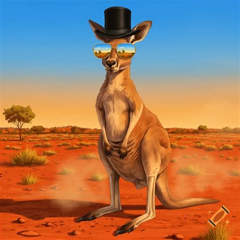 Aussie Army Hat Sticker Kangaroo With Flag And Aussie Army Slouch Hat