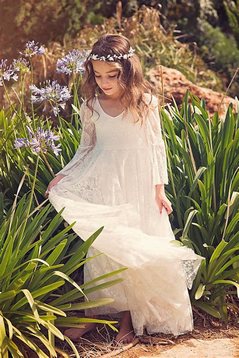 16 Boho Flower Girl Dresses So Cute Theyll Steal The Show — Well Almost
