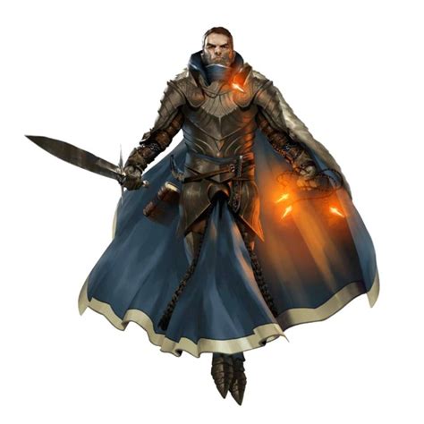 Male Human Paladin Warpriest Knight Pathfinder Pfrpg Dnd Dandd 35 5e