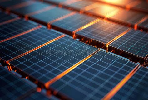 3d rendering solar panels in a row photovoltaic modules for renewable