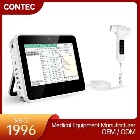 Contec Sp100a Pulmonary Lung Analyzer Digital Portable Spirometer Portable Spirometer And