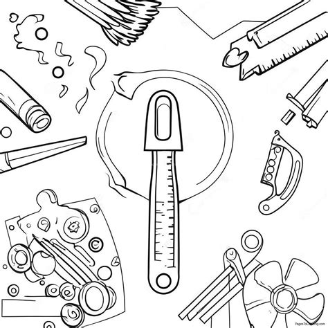 Fun Engineering Tools Coloring Page 27414 22130