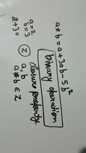 S Xample 121 Tablel21 Examine The Binary Operation Closure Property O