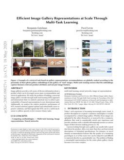 Efficient Image Gallery Representations At Scale Through Multi Task