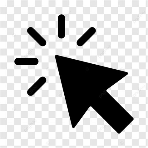 Computer Arrow Click Pointer Cursor Icon Vector Cursor Click Pointer Png And Vector With