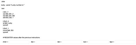 solved data lucky asciiz lucky number is text li 1 7