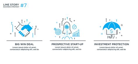 실업가와 삽화 개념의 집합입니다 워크플로 성장 그래픽입니다 사업 개발 이정표입니다 선형 그림 아이콘 인포 그래픽입니다 방문 페이지 사이트 인쇄 포스터입니다 선 이야기 개념에
