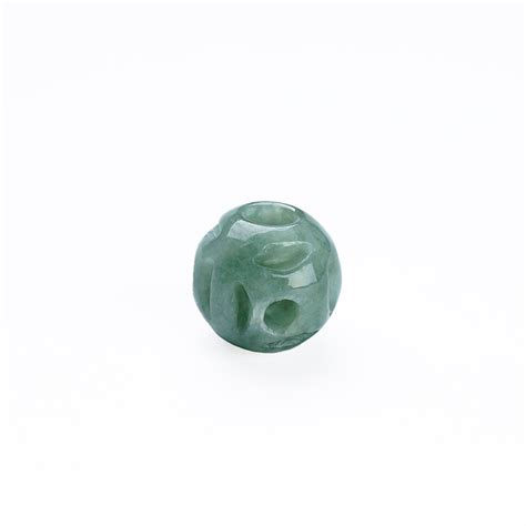 天然a货翡翠珠子散珠单颗转运珠路路通玉环手链diy穿珠手链配件 虎窝淘