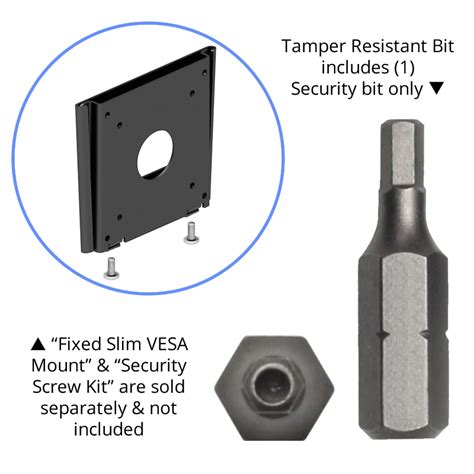 Tamper Resistant Pin In Socket Hex Insert Bit