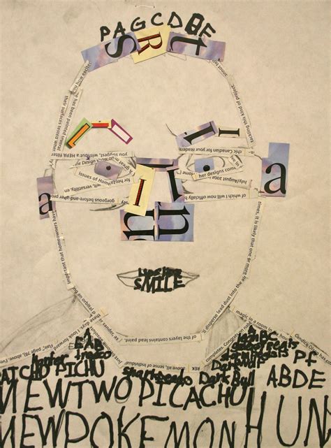 콜라주 기법을 활용한 자화상 만들기 네이버 블로그