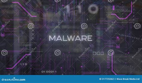 Image Of Malware Binary Codes Computer Language Binary Codes Over