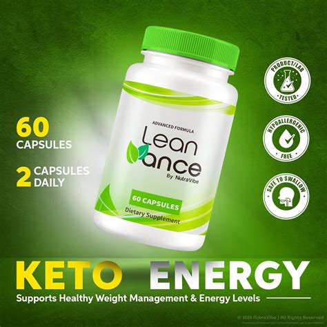 Cápsulas Lean Vance Pílulas Leanvance Fórmula Natural Para Apoiar O
