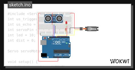 Servo Door Wokwi Esp32 Stm32 Arduino Simulator