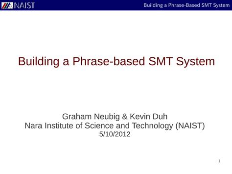 pdf building a phrase based smt system dokumen tips