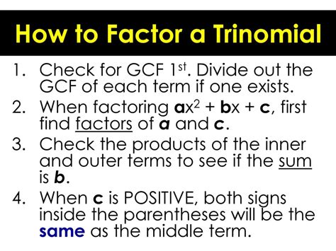 Warm Up Factor Completely Ppt Download