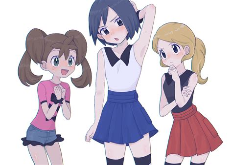 Serena Calem And Shauna Pokemon And 2 More Drawn By Sana37pisana