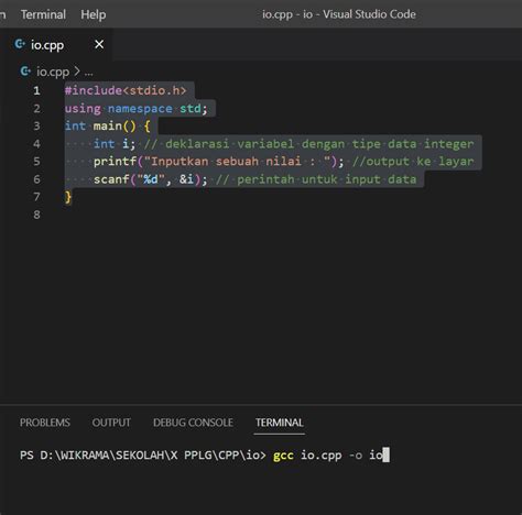 Memahami Perintah Input Output Dengan Library Stdioh