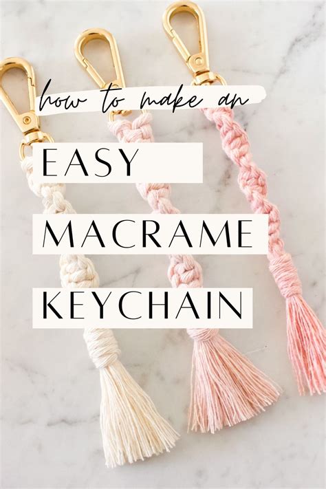 a diy macrame keychain tutorial easy and beginner friendly artofit