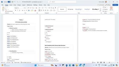 V Priya On Linkedin Task 1 Python Programing Mainflow Main Mainflow Mainflow