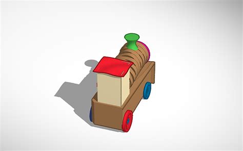 3d Design Arts And Crafts Train Tinkercad