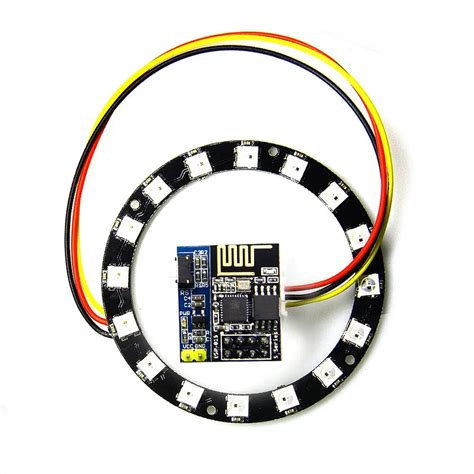 WS2812 Light Ring Electronic Maker Babe Education ESP8266 ESP01S 01 RGB LED Smart Wifi Kit